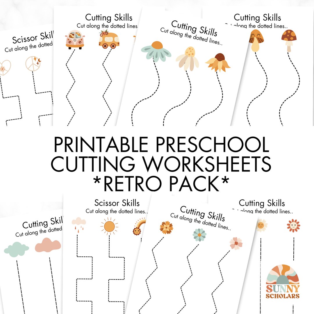 Printable Preschool Cutting Worksheets, Scissor Skills Printable ...