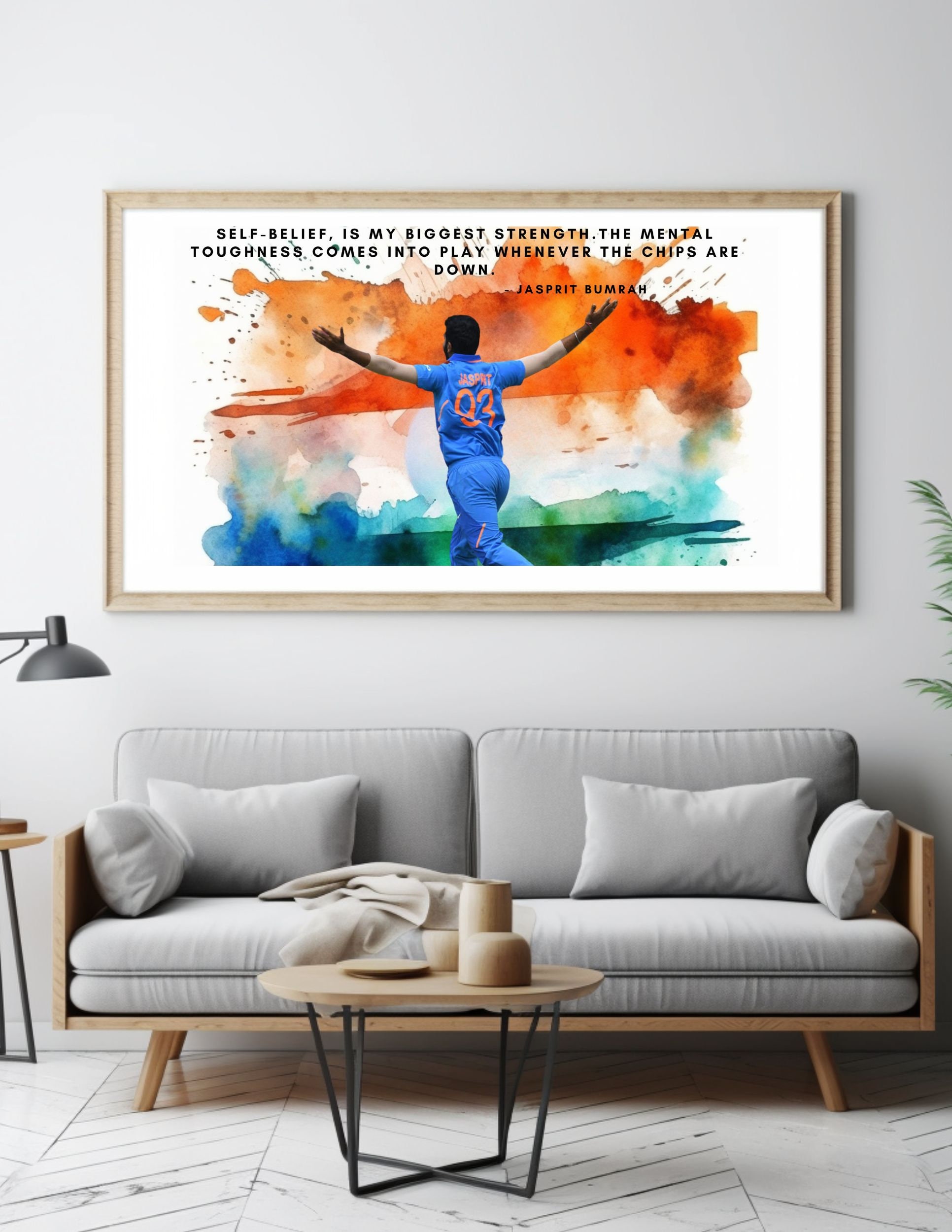 Jasprit Bumrah Cricket Message Printable Poster Motivational Quote ...