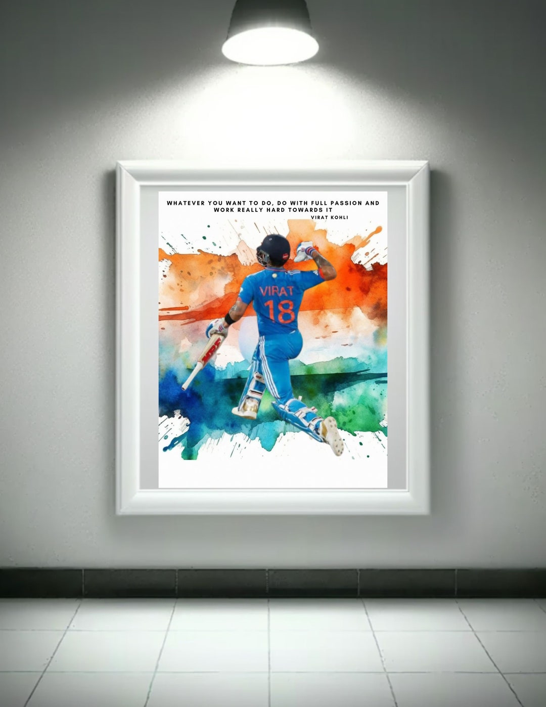 Virat Kohli Cricket Message Printable Poster Motivational Quote ...