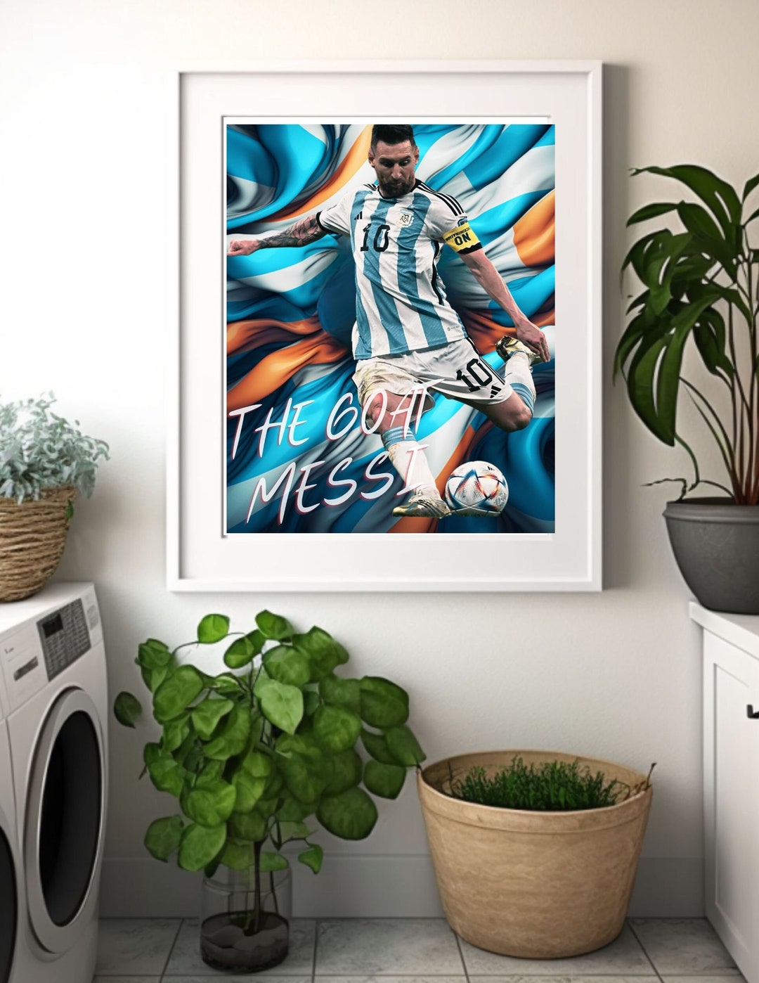 Lionel Messi ARTE IMPRIMIBLE Messi Imprimir Descarga Instantánea Cartel ...