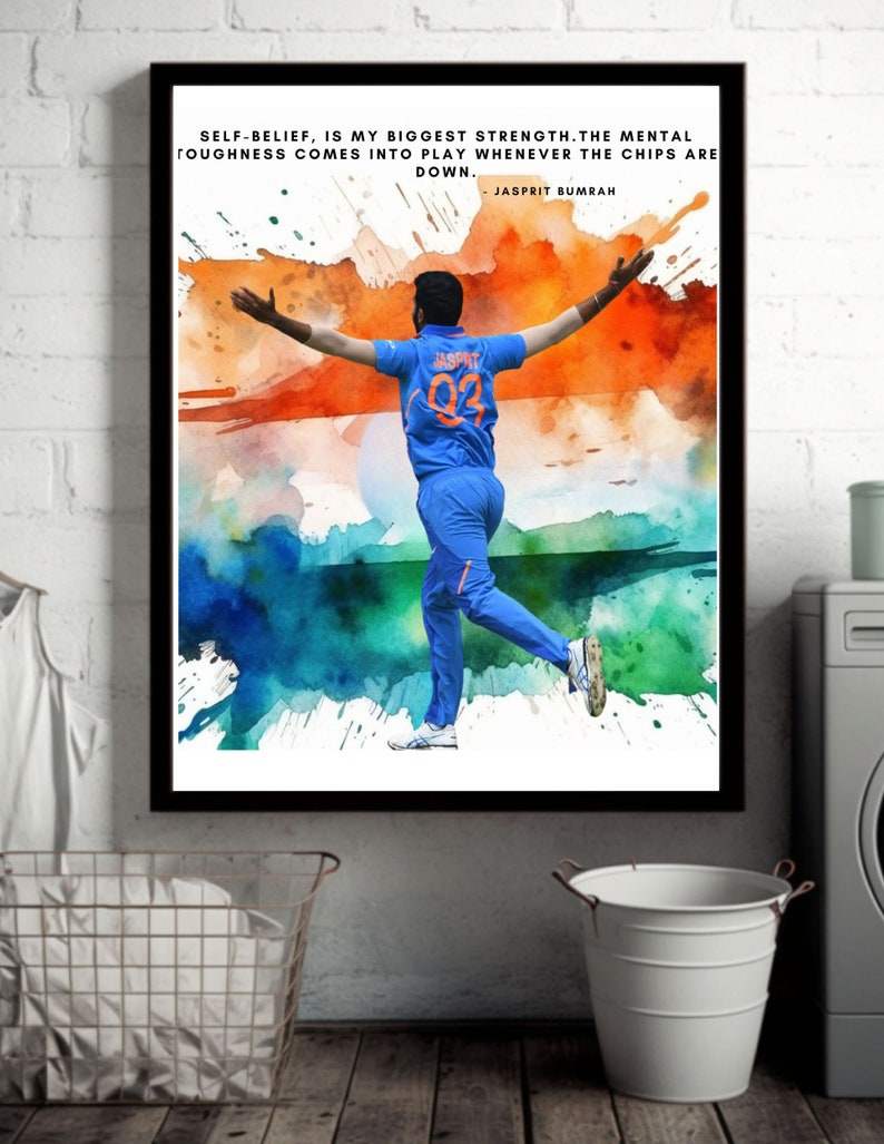 Jasprit Bumrah Cricket Message Printable Poster - Etsy