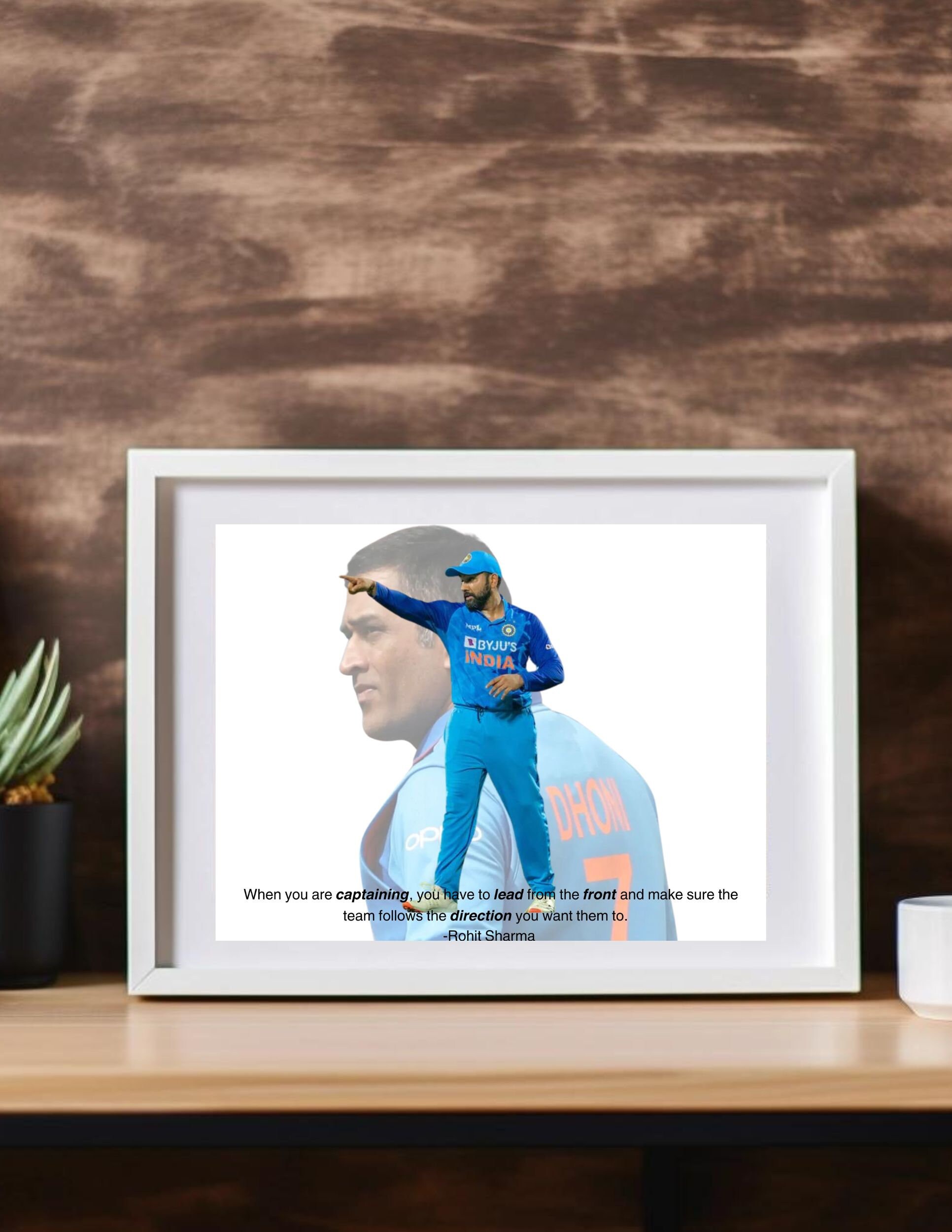 MS Dhoni Rohit Sharma Cricket Message Motivational Quote Download Print ...