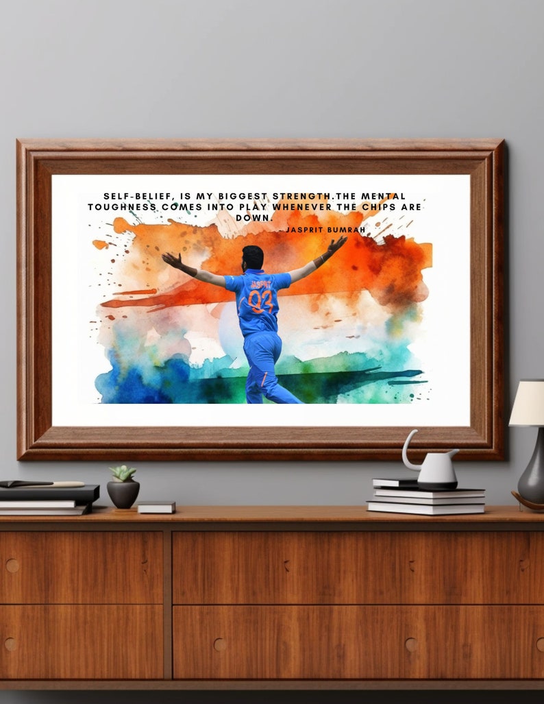 Jasprit Bumrah Cricket Message Printable Poster - Etsy