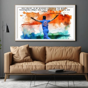 Jasprit Bumrah Cricket Message Printable Poster - Etsy