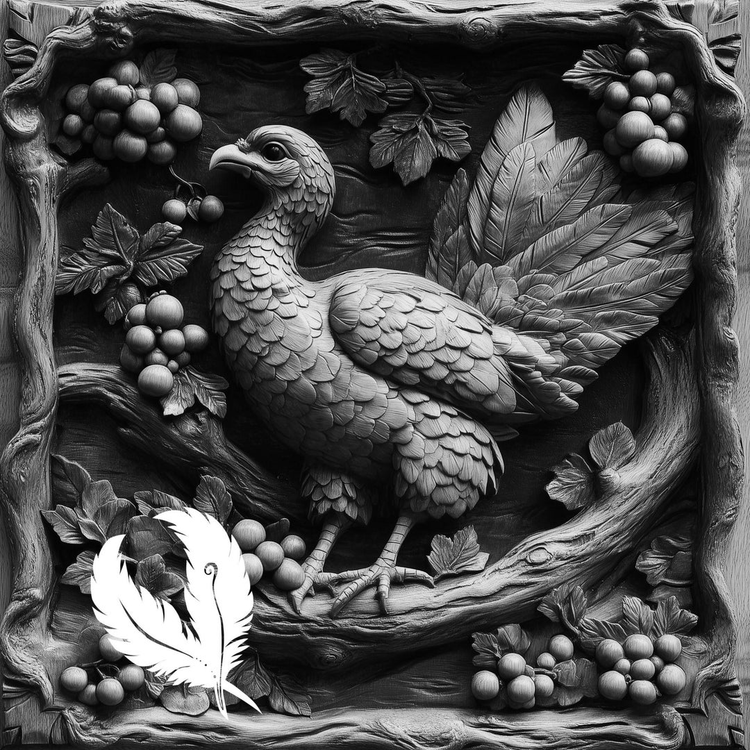Turkey Png File for Laser Engraving, Glowforge File, Lightburn Png ...