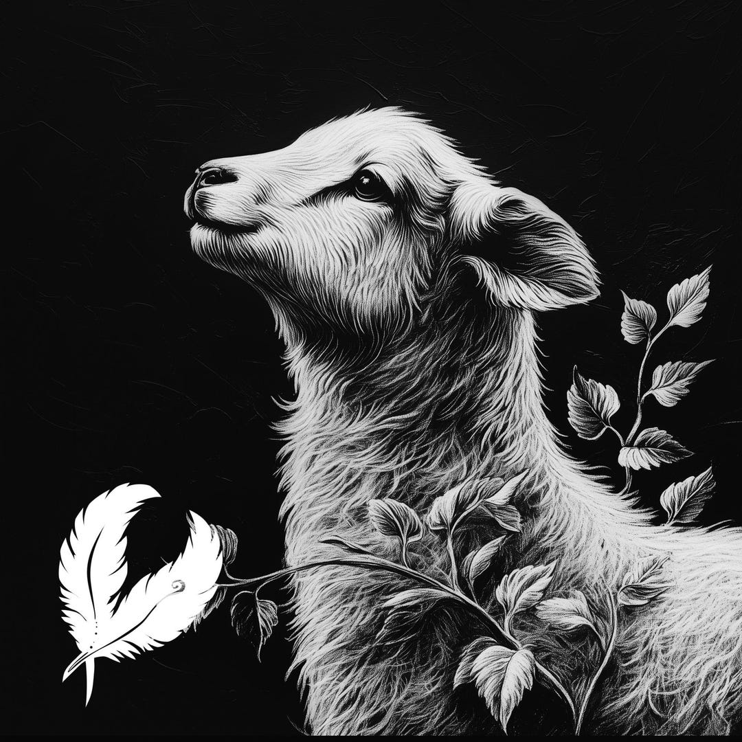Sheep Png File for Slate Laser Engraving, Glowforge File, Lightburn Png ...