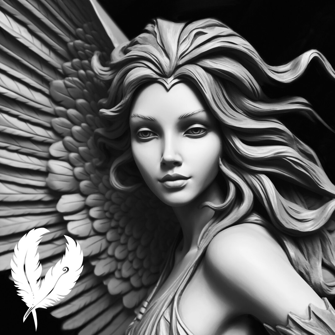 3d Valkyrie Png File for Laser Engraving, Glowforge File, Lightburn Png ...