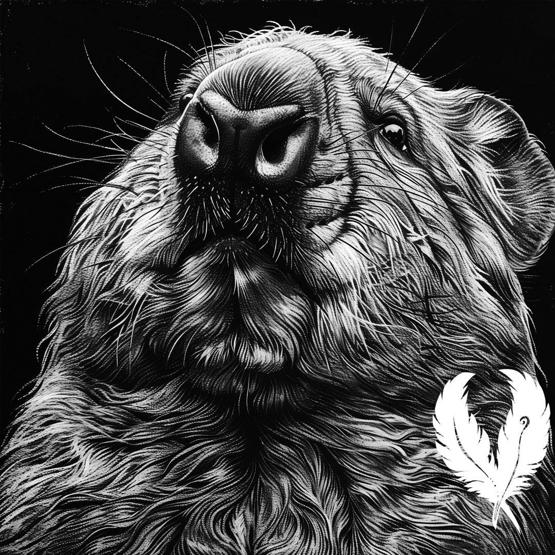 Wombat Png File for Slate Laser Engraving, Glowforge File, Lightburn ...