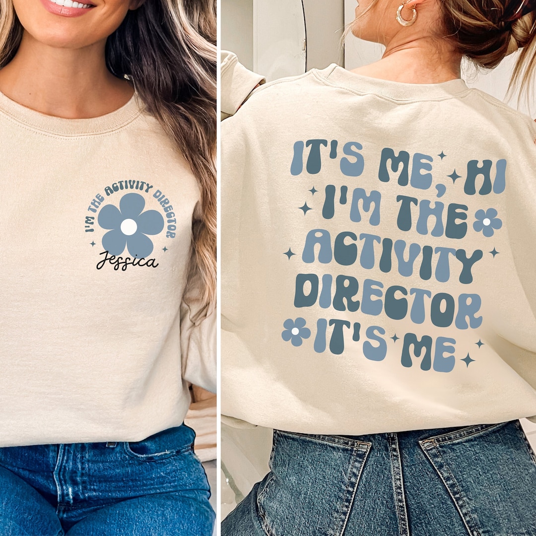 Personalized Activity Director Shirt, Custom Activity Director ...