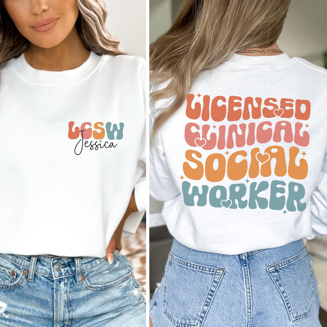 Personalized LCSW Shirt, Custom LCSW Sweatshirt, Licensed Clinical ...