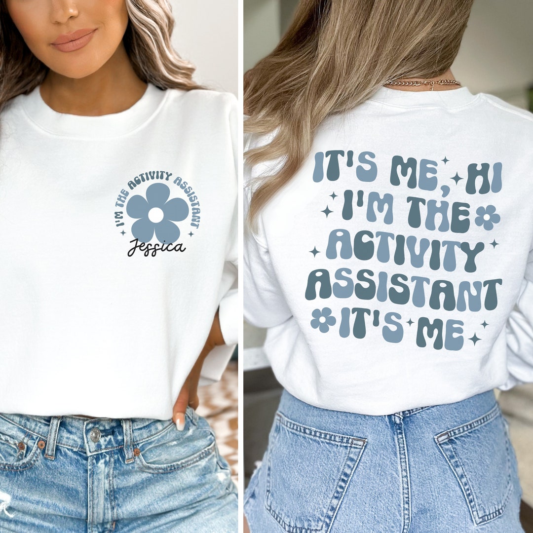 Personalized Activity Assistant Shirt, Custom Activity Assistant ...
