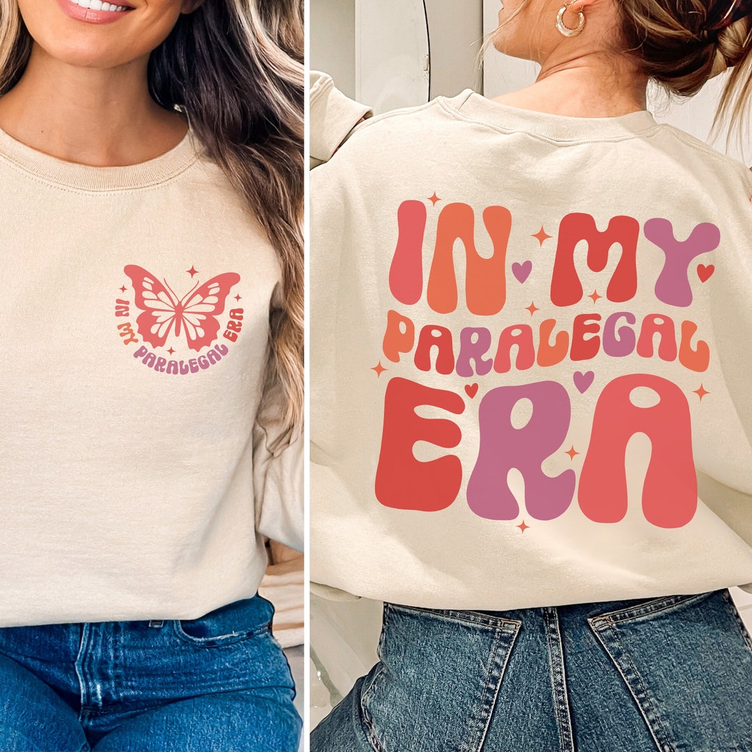 In My Paralegal Era Sweatshirt, Paralegal Shirt, Paralegal Gifts, Legal ...