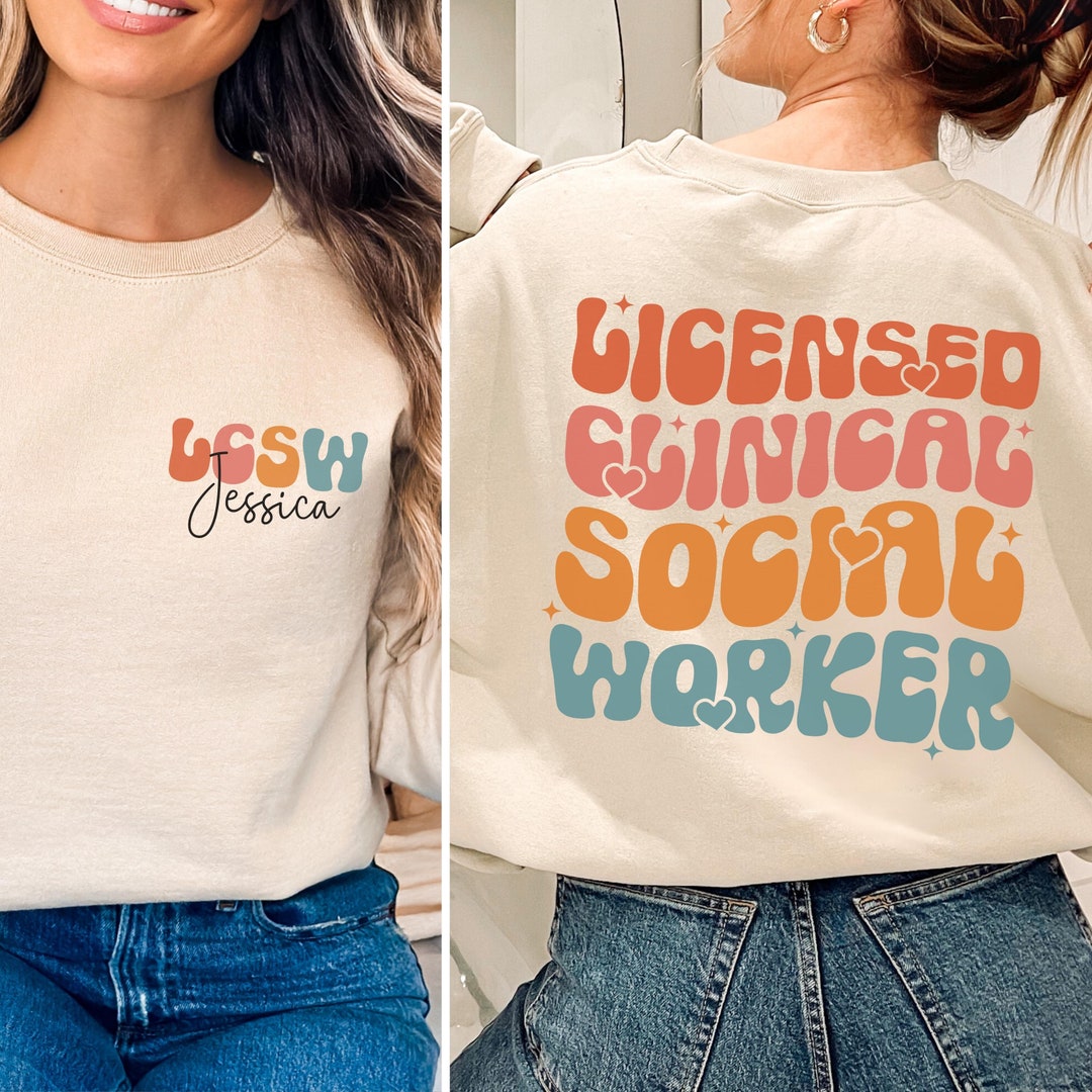 Personalized LCSW Shirt, Custom LCSW Sweatshirt, Licensed Clinical ...