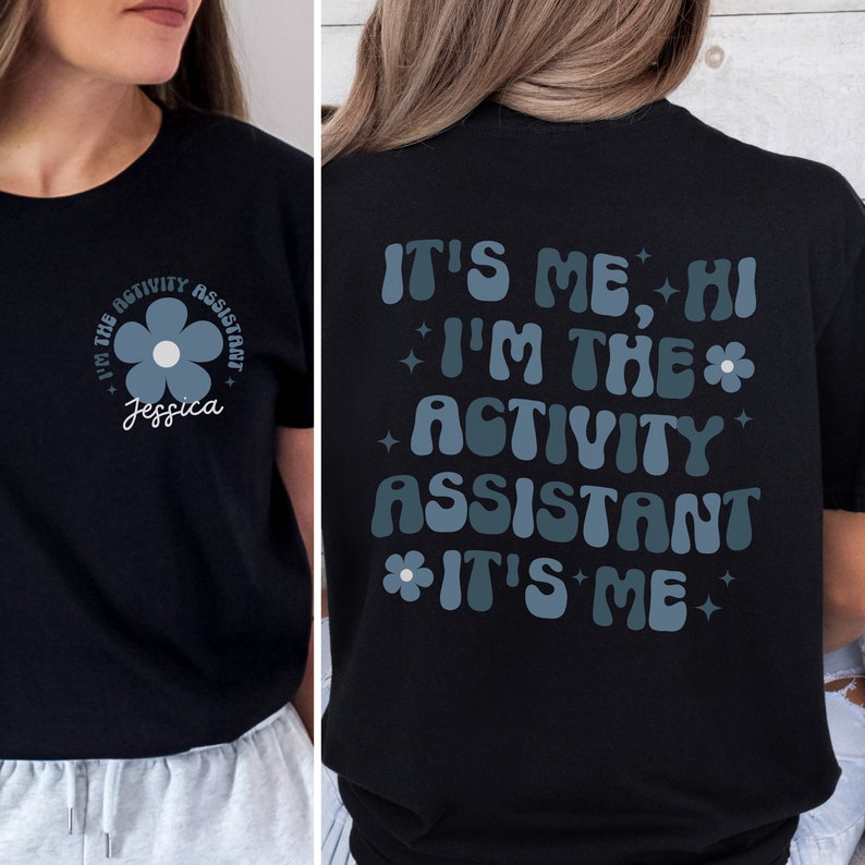 Personalized Activity Assistant Shirt, Custom Activity Assistant ...