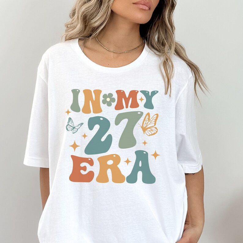 27th Birthday Shirt, in My 27 Era Sweatshirt, 27 Birthday T-shirt, 27th ...