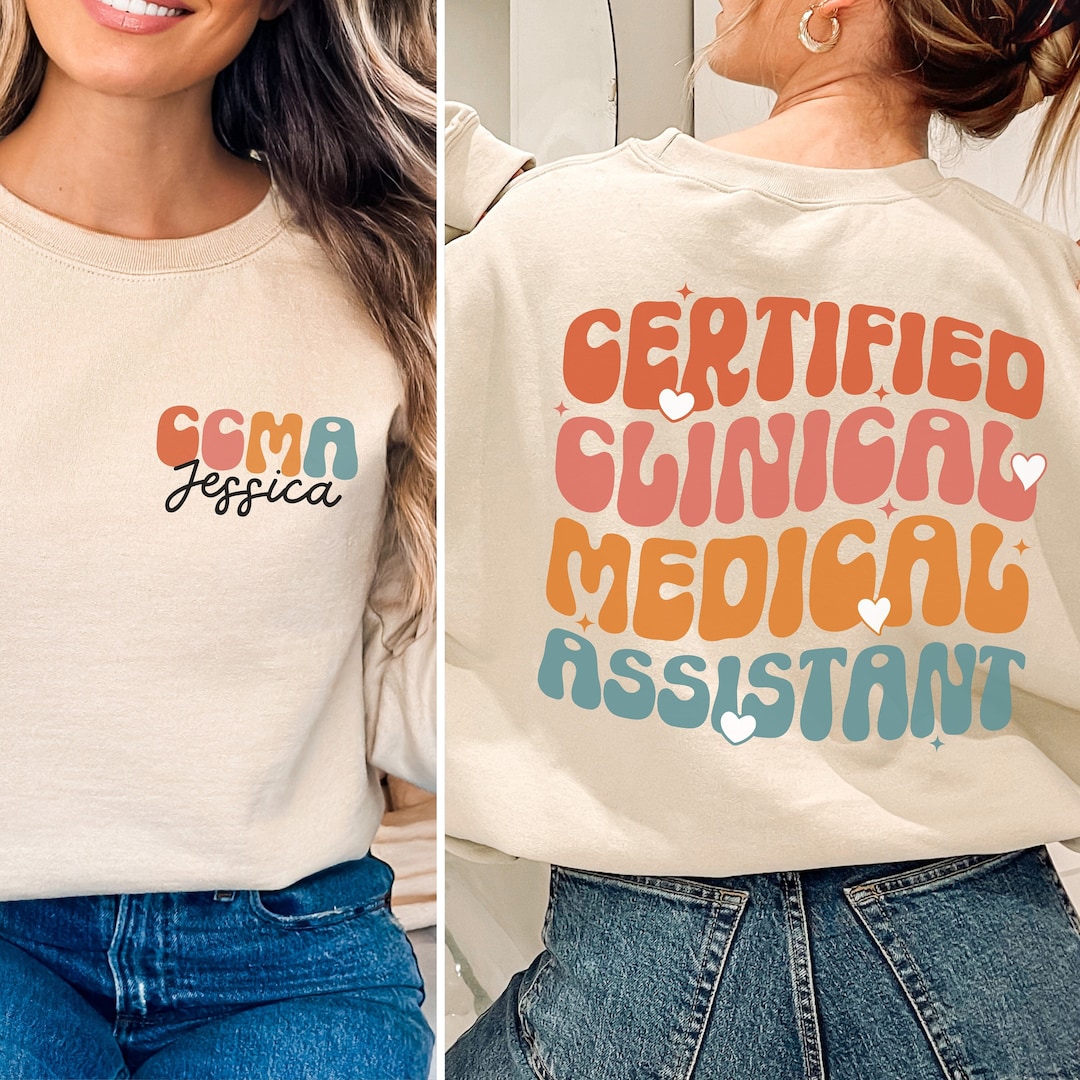 Personalized CCMA Nurse Shirt, CCMA Nurse Gift, CMA Sweatshirt ...