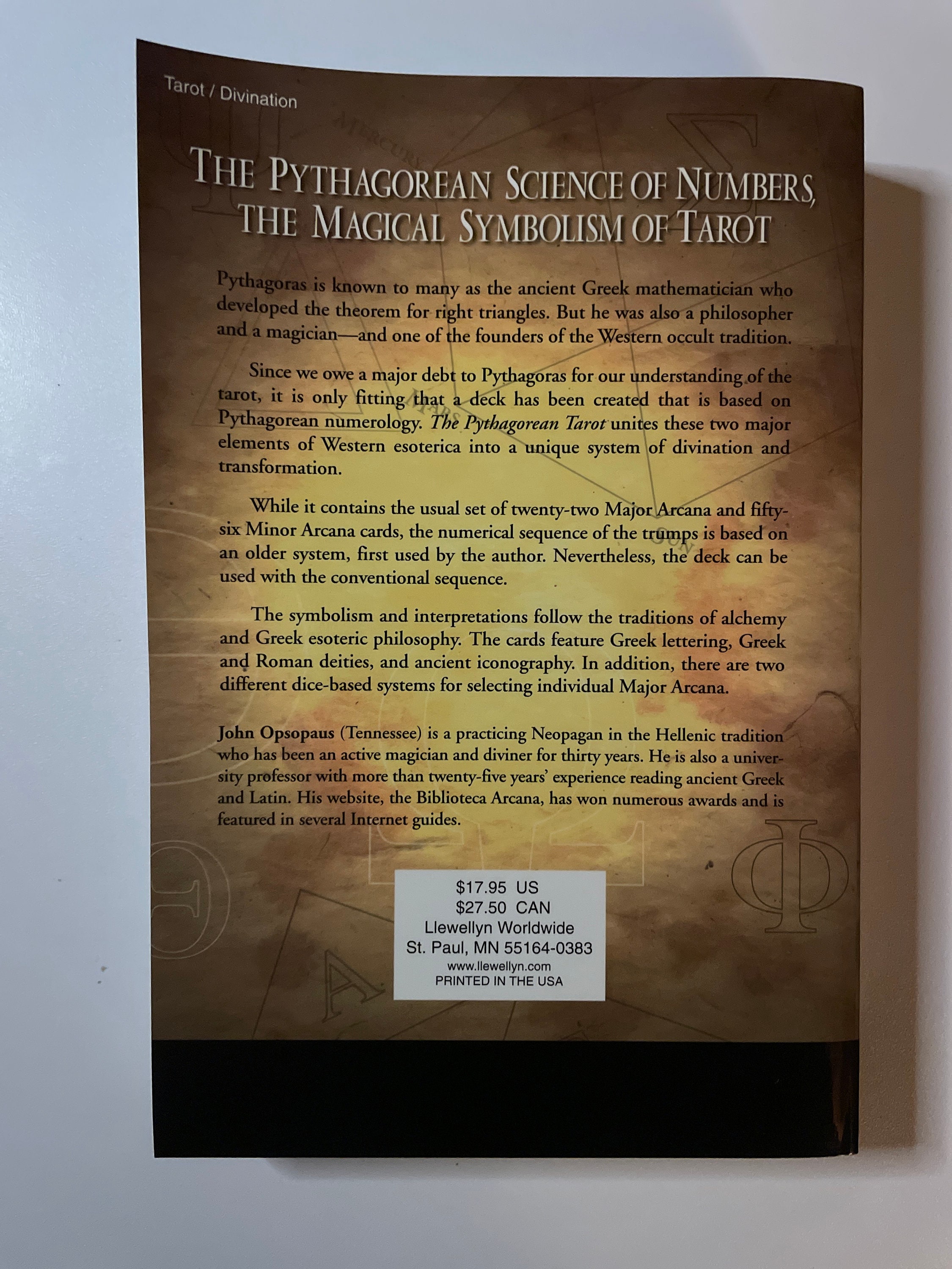 The Pythagorean Tarot Book & Deck Sealed OOP HTF - Etsy