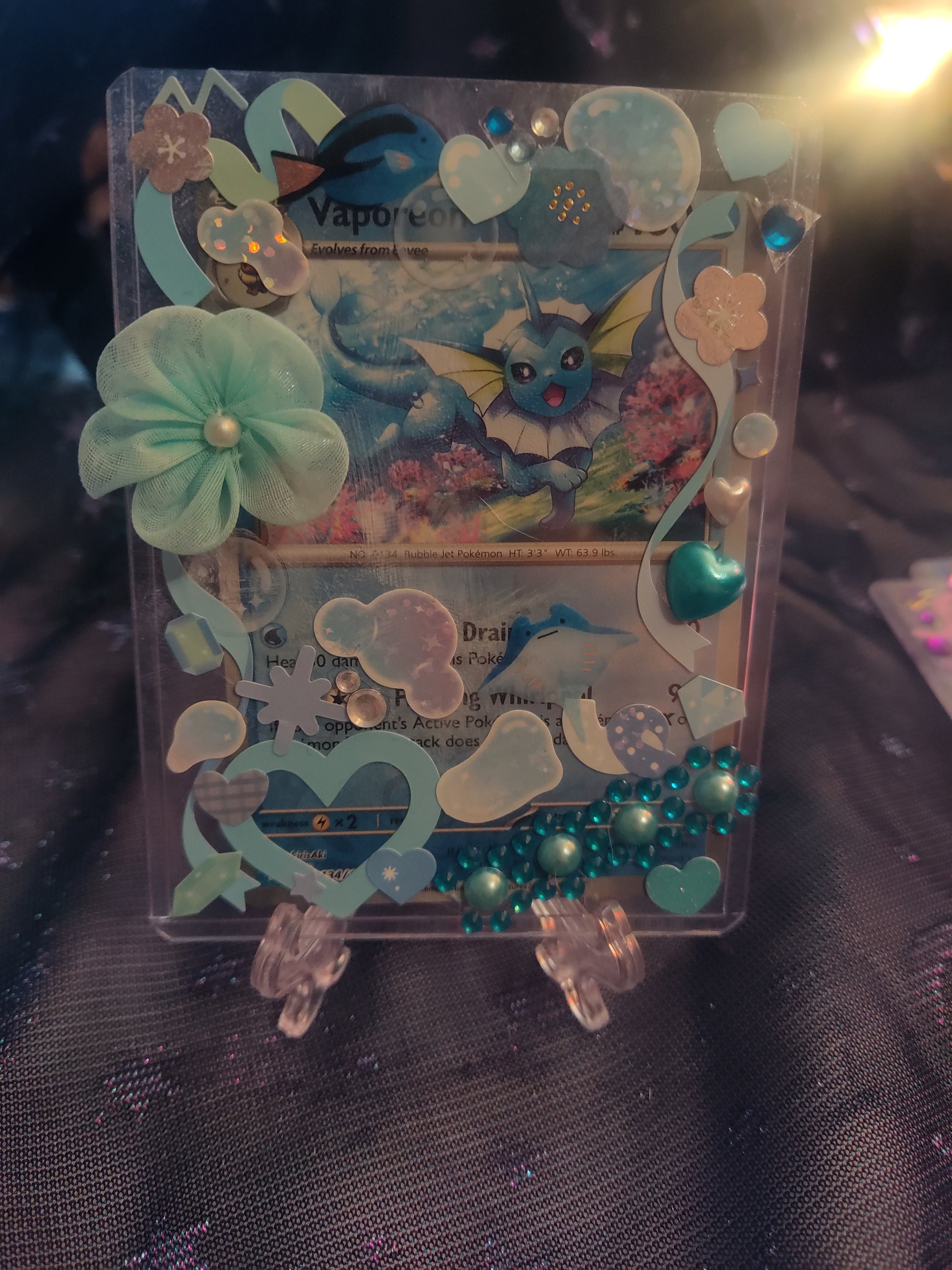 Decorated Pokemon Card Toploader - Etsy