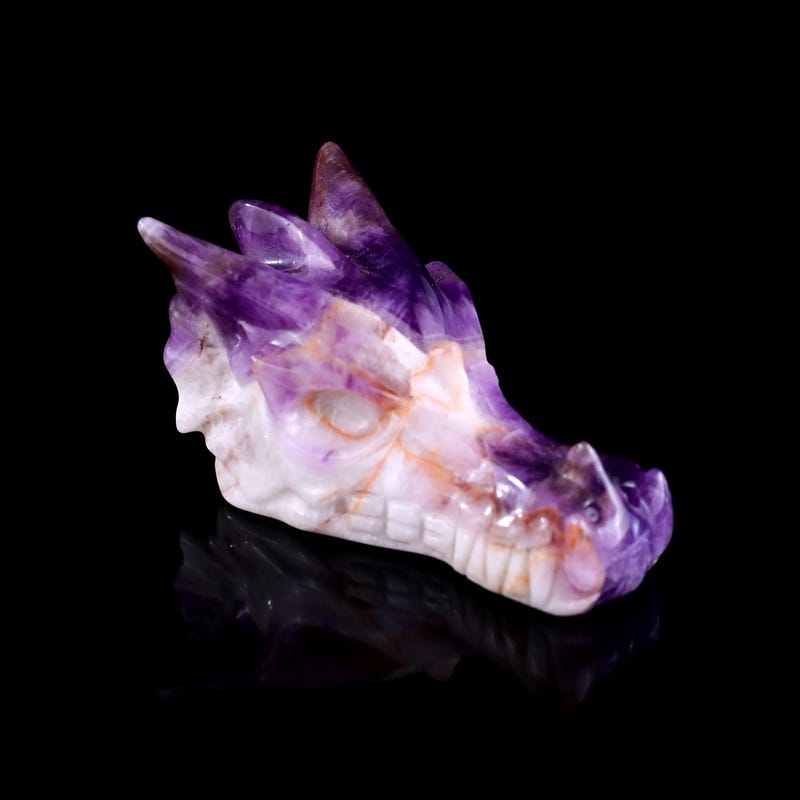 Crystal Dragon Skull - Etsy