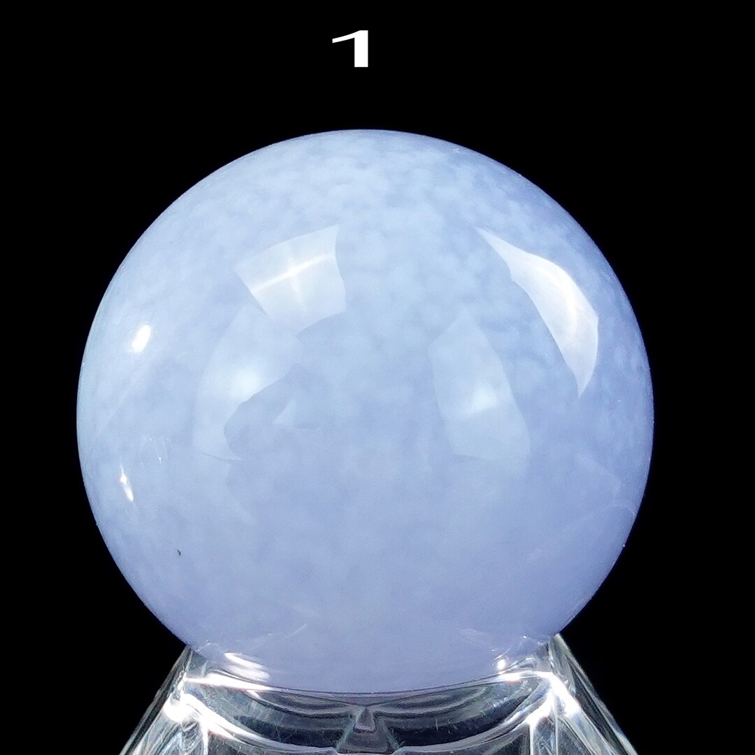 Blue Chalcedony Crystal Sphere: Reiki Healing Magic Ball (35mm) - Etsy