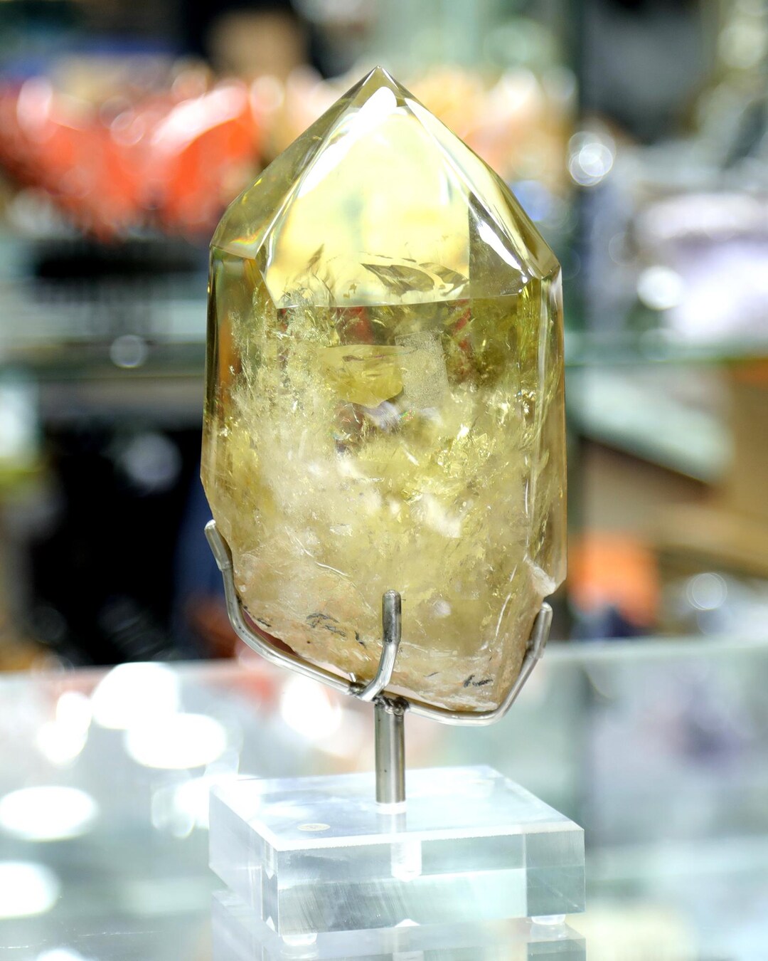 Reiki Citrine Tower - Solar Plexus Chakra Crystal Home Decor - Etsy