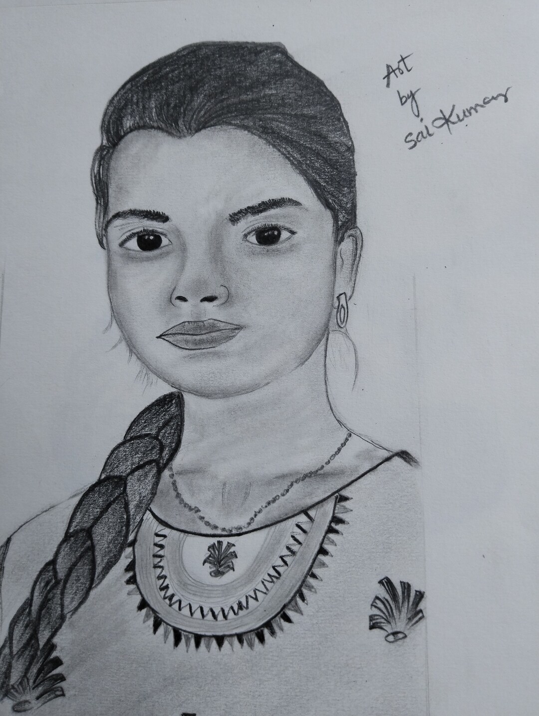 Hand Made Pencil Sketch/pencil Arts/art of Girl - Etsy