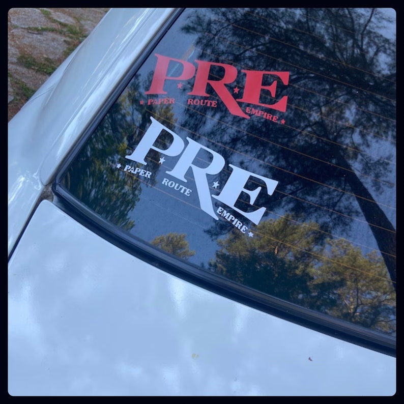 2pc Paper Route Empire Vinyl Car Decal P.R.E - Etsy