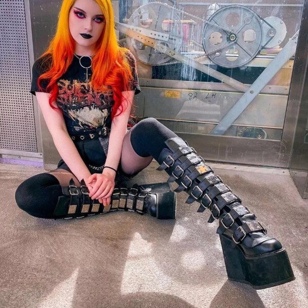 Platform Boots - Etsy