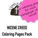 Nicene Creed Coloring Page Packet - Etsy