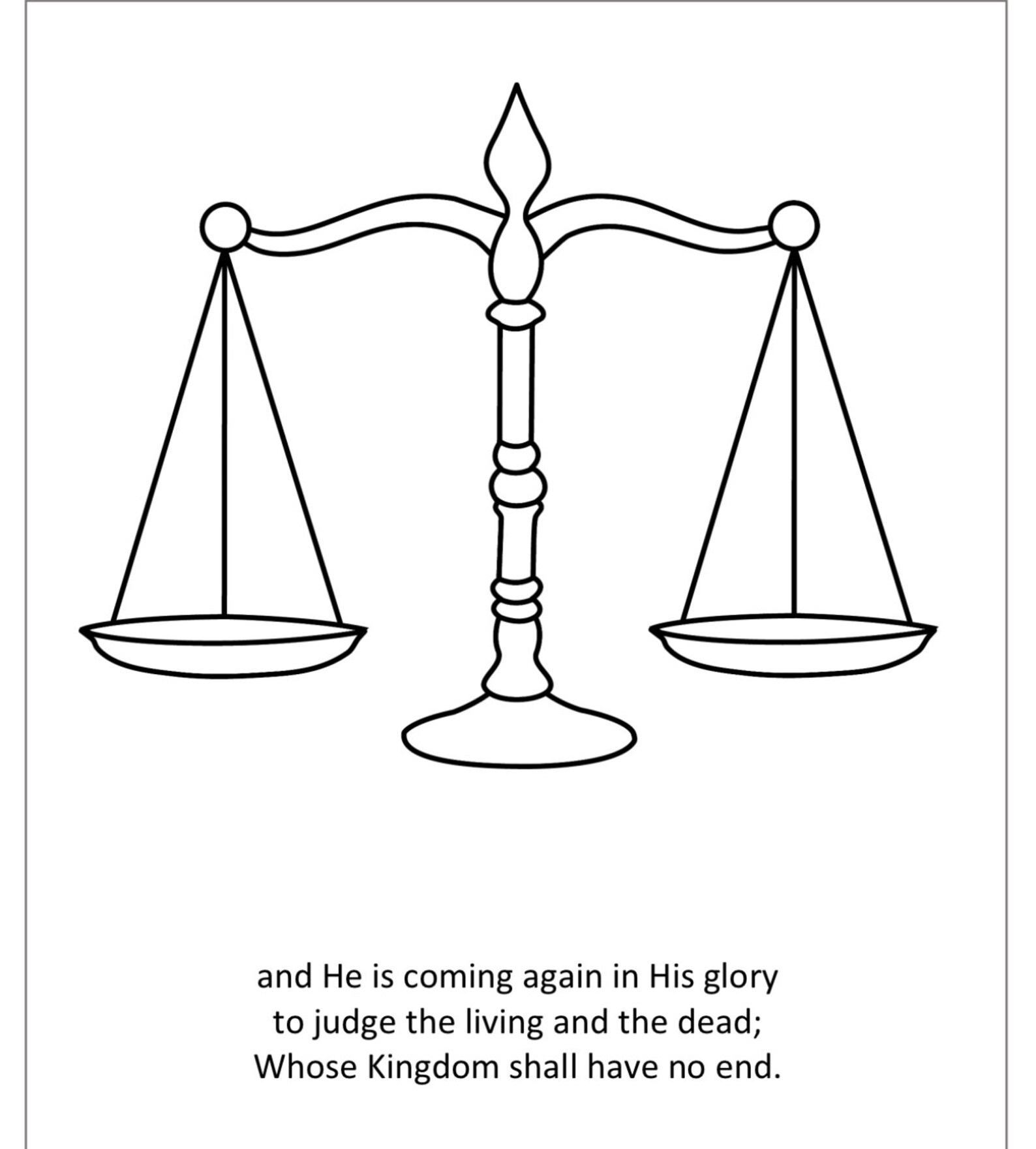 Nicene Creed Coloring Page Packet Etsy