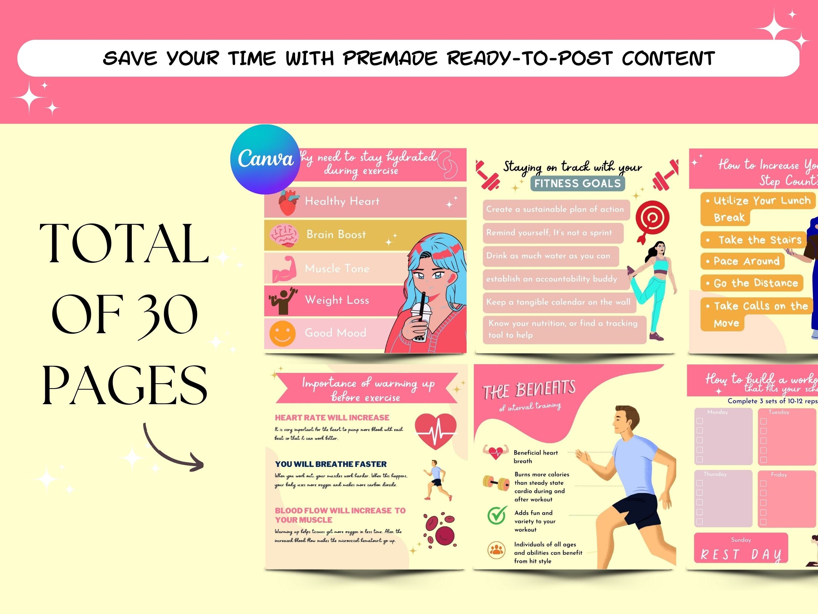 Infographics Template | Infographics Health and Fitness | Infographics ...