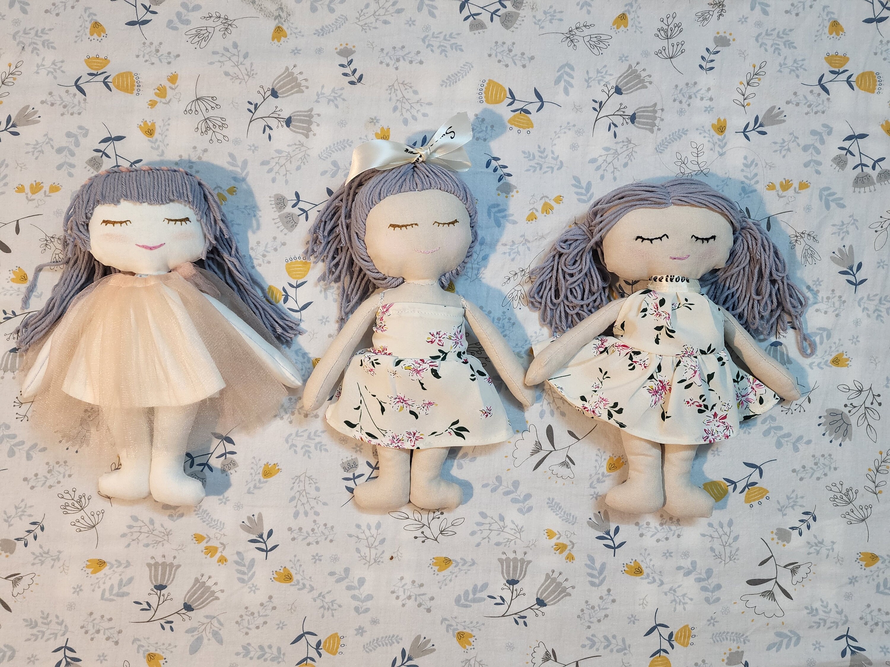 Personalized Rag Doll - KIKO - Handcrafted Happy Baby Doll With Dress ...