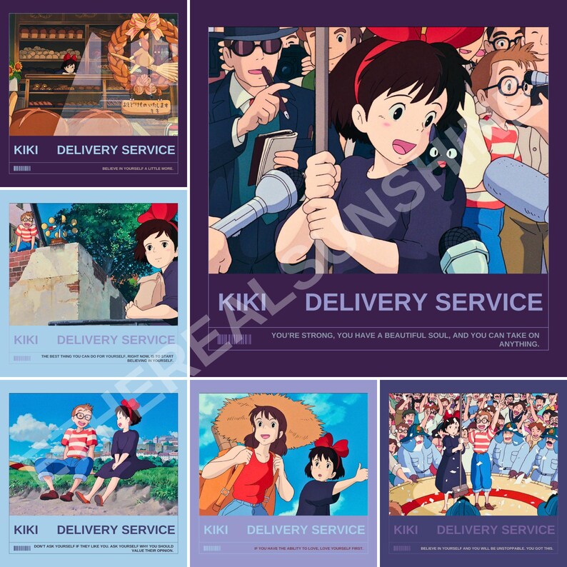 Studio Ghibli Digital Poster 10 Days of Kiki Delivery Service Digital ...