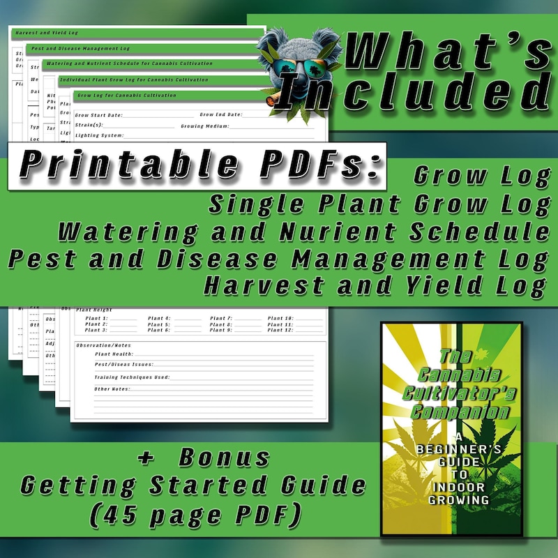 Plant Grow Log Template - Etsy