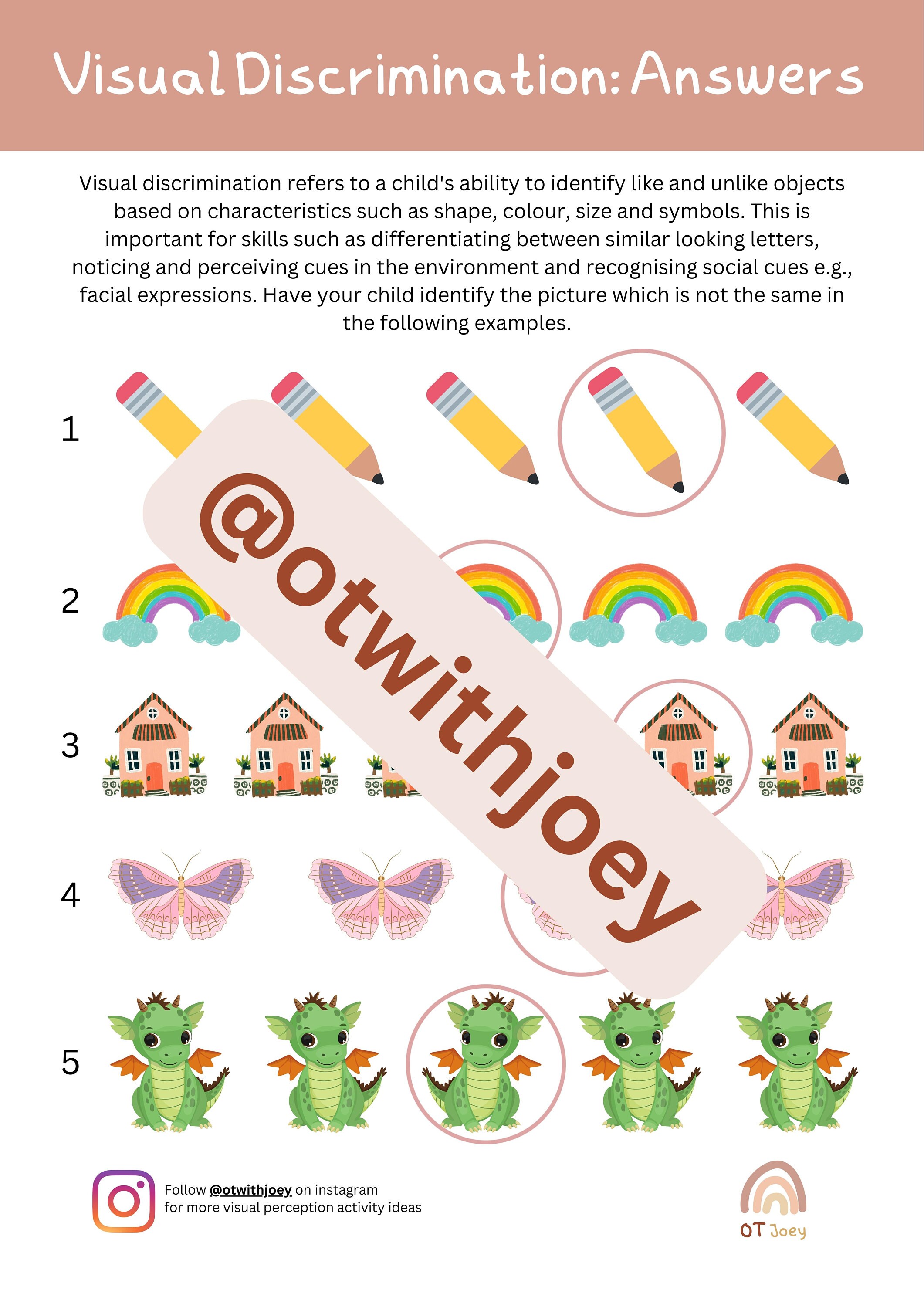 Digital Visual Perception Booklet Part 1 - Etsy