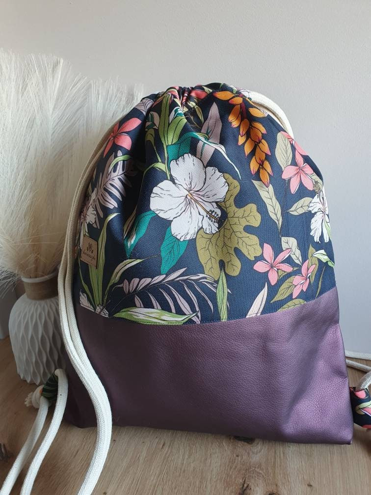 Purple Jungle Backpack - Etsy