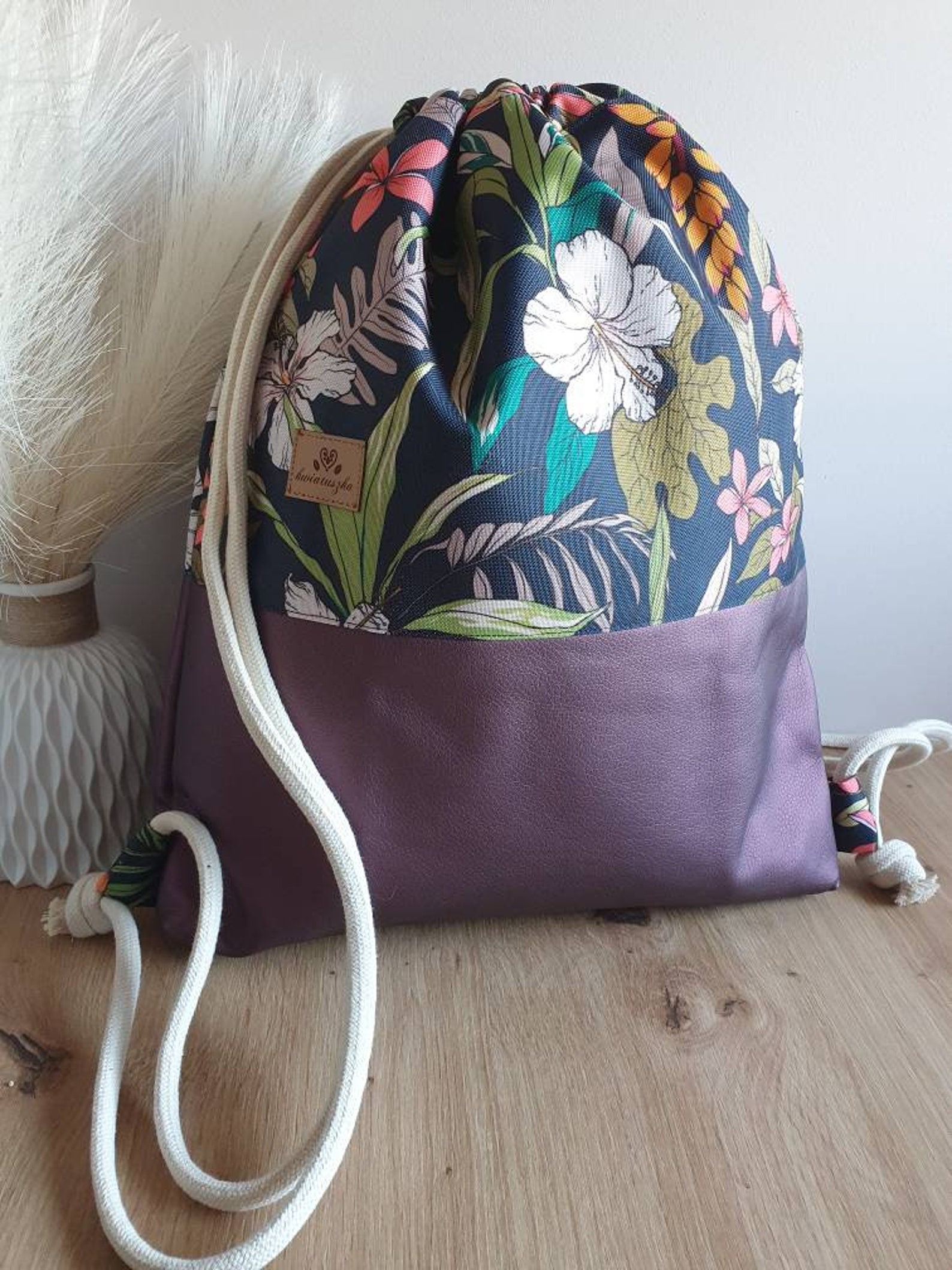 Purple Jungle Backpack - Etsy