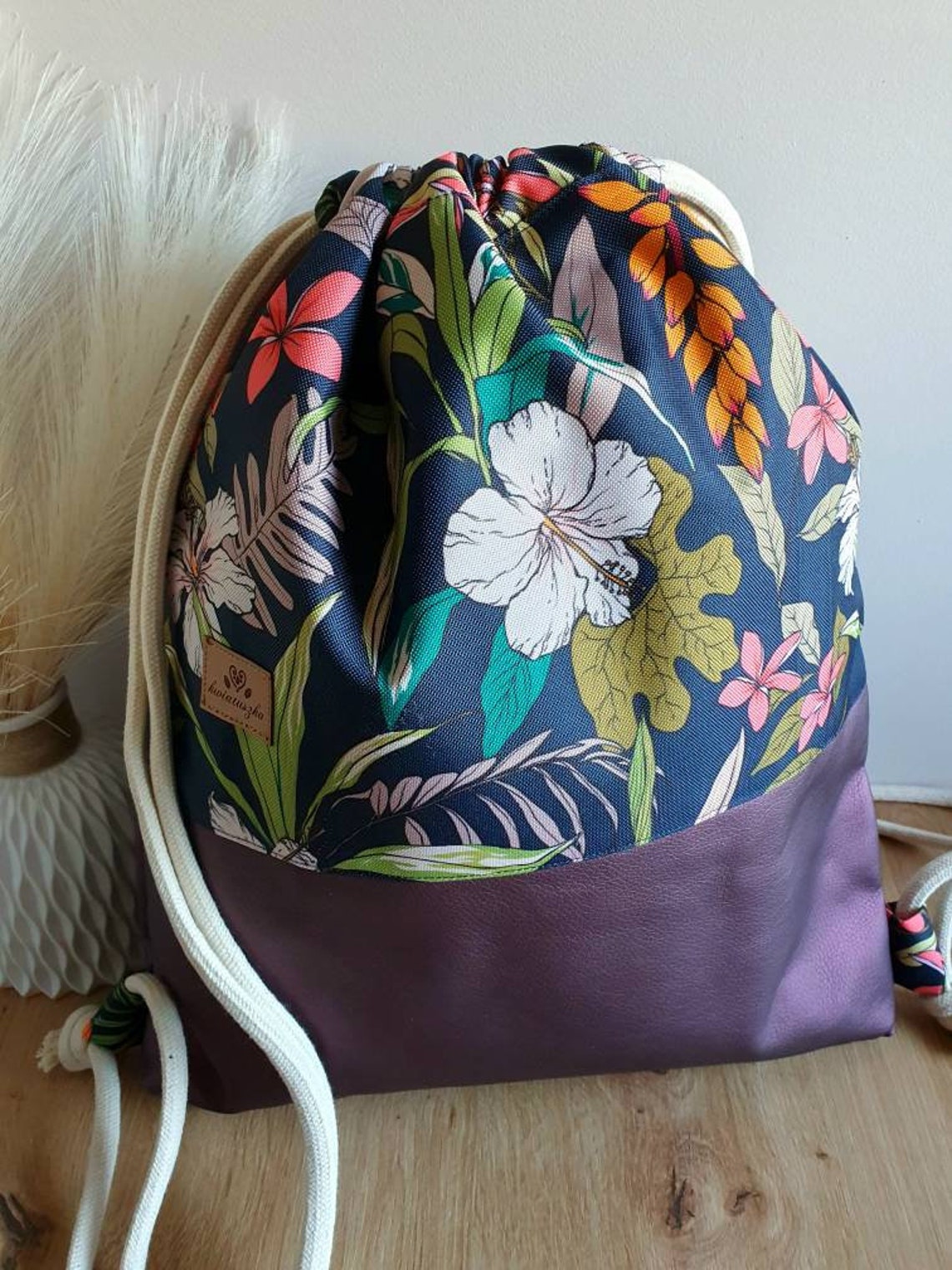 Purple Jungle Backpack - Etsy