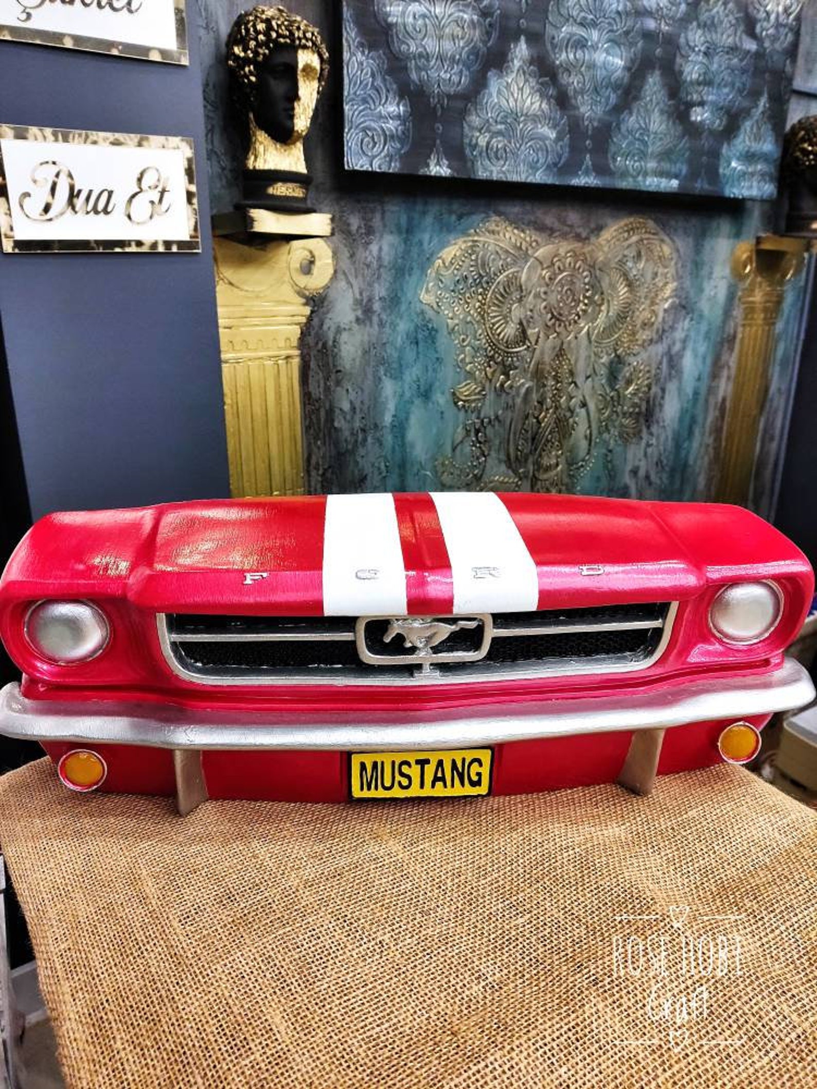 Large Ford Mustang Wall Decor Sculpture, Wall Hanging, Classic Car ...