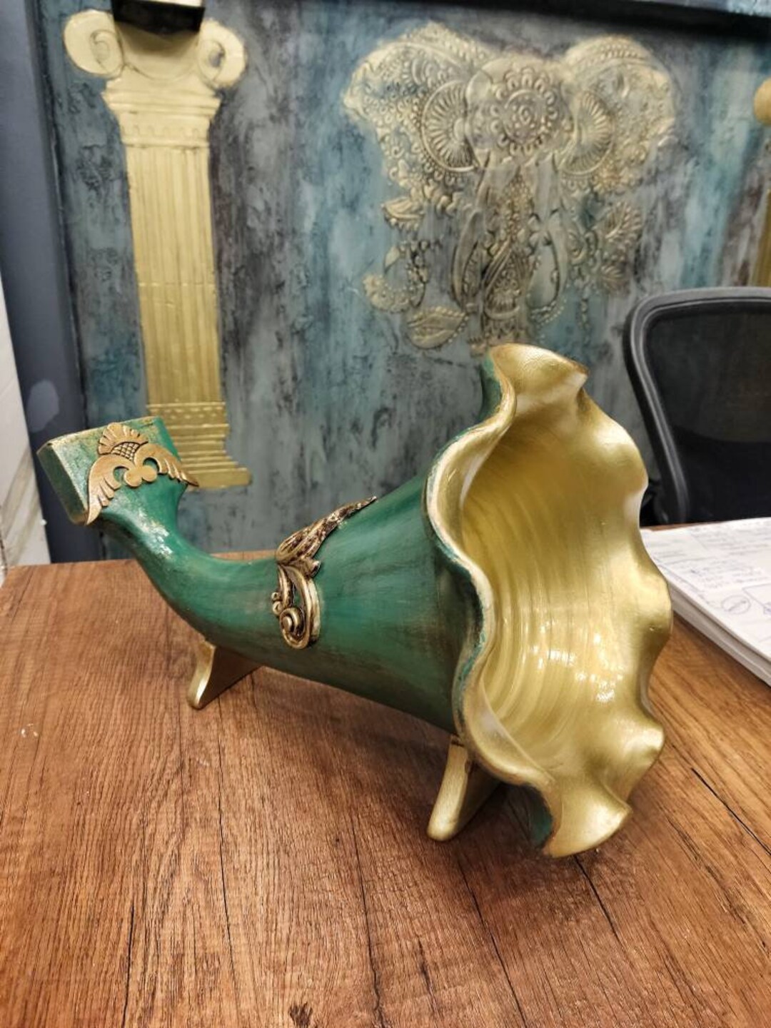 Gramophone Acoustic Panel Statue, Handmade Working Gramophone ...