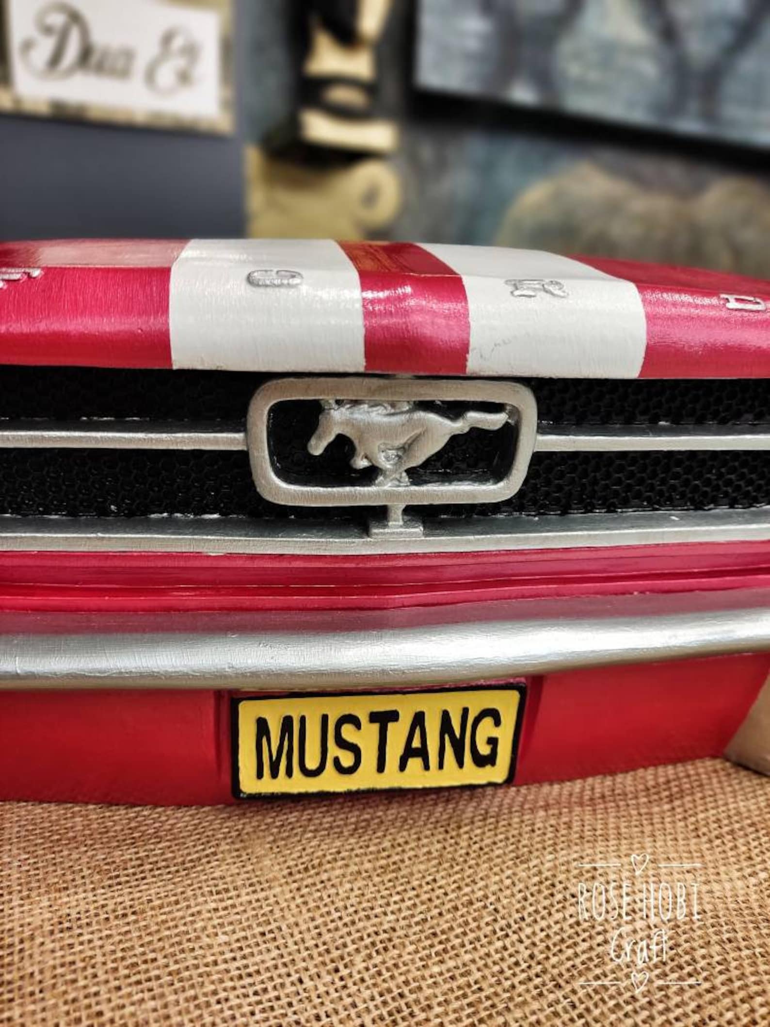 Large Ford Mustang Wall Decor Sculpture, Wall Hanging, Classic Car ...