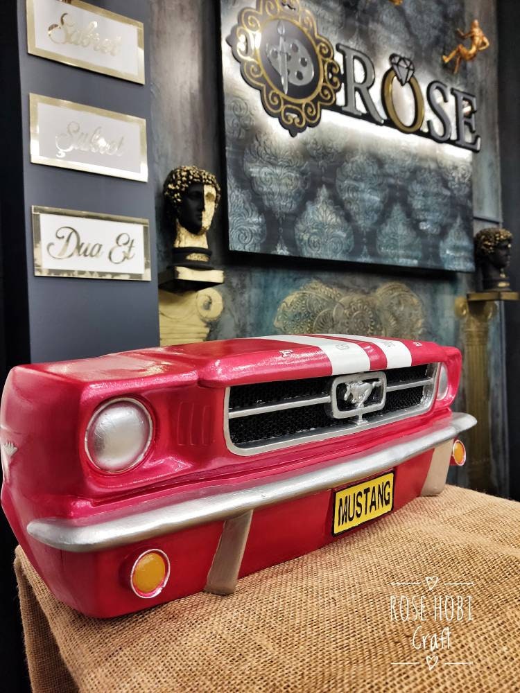 Large Ford Mustang Wall Decor Sculpture, Wall Hanging, Classic Car ...