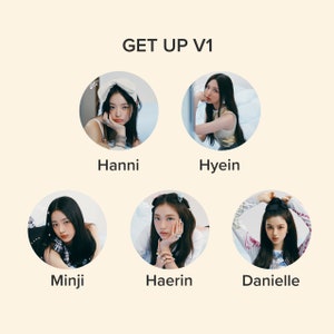 Newjeans "get Up" Photo KPOP Picket / Fan With Ruffles - Etsy