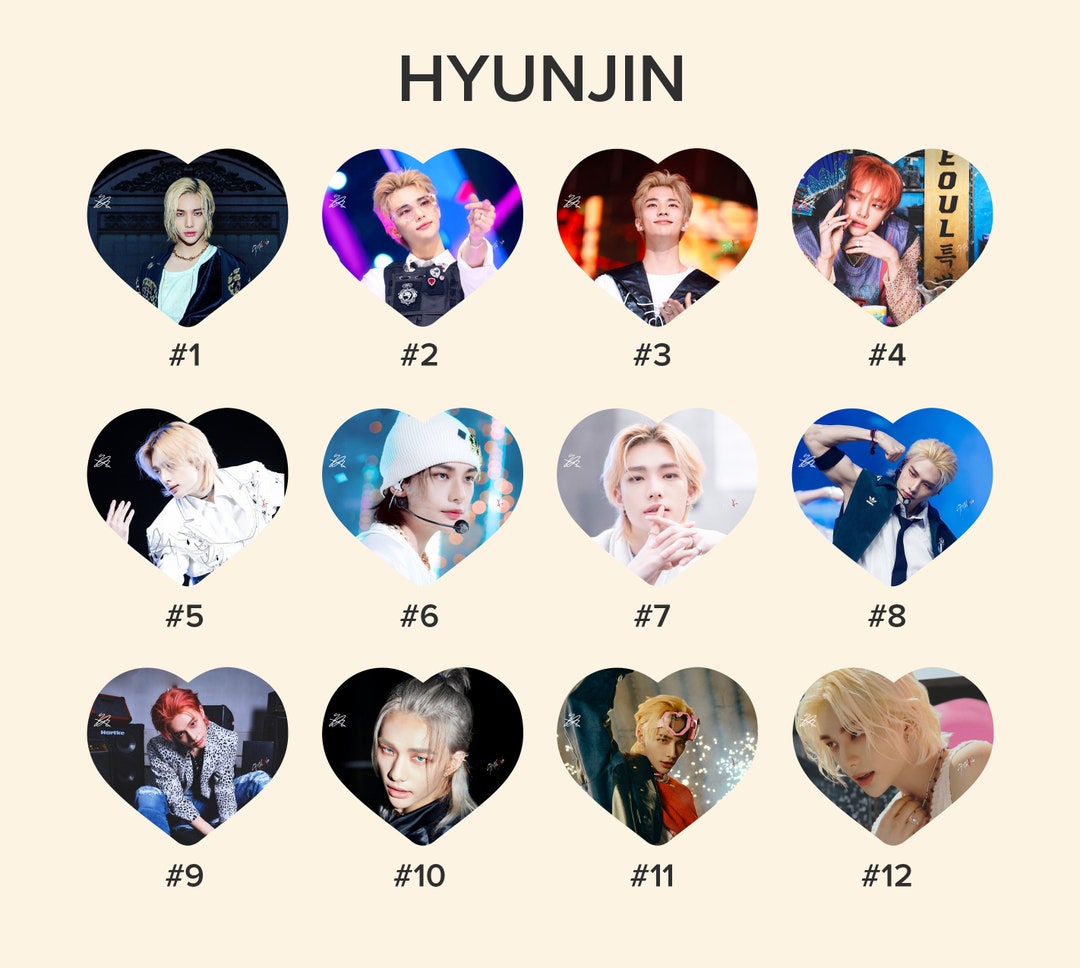 Stray Kids Hyunjin Photo KPOP Picket / Fan With Ruffles - Etsy