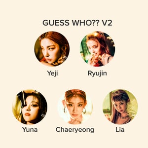 Itzy "guess Who??" Photo KPOP Picket / Fan With Ruffles - Etsy