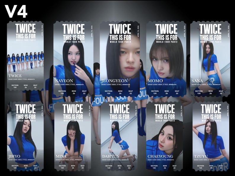 Twice 6th World Tour "this is For" Custom Bias Physical | Memento ...