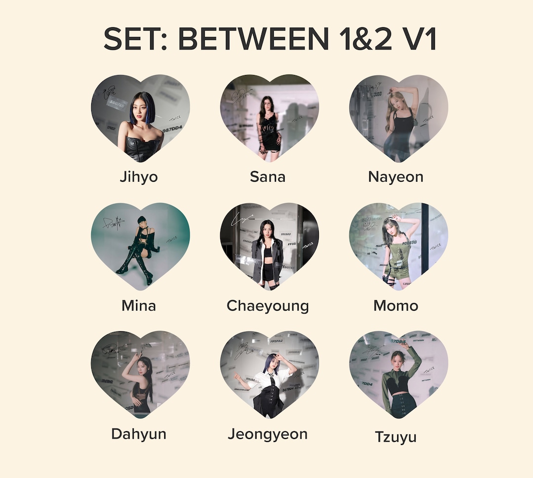 Twice between 1&2 Photo KPOP Picket / Fan With - Etsy
