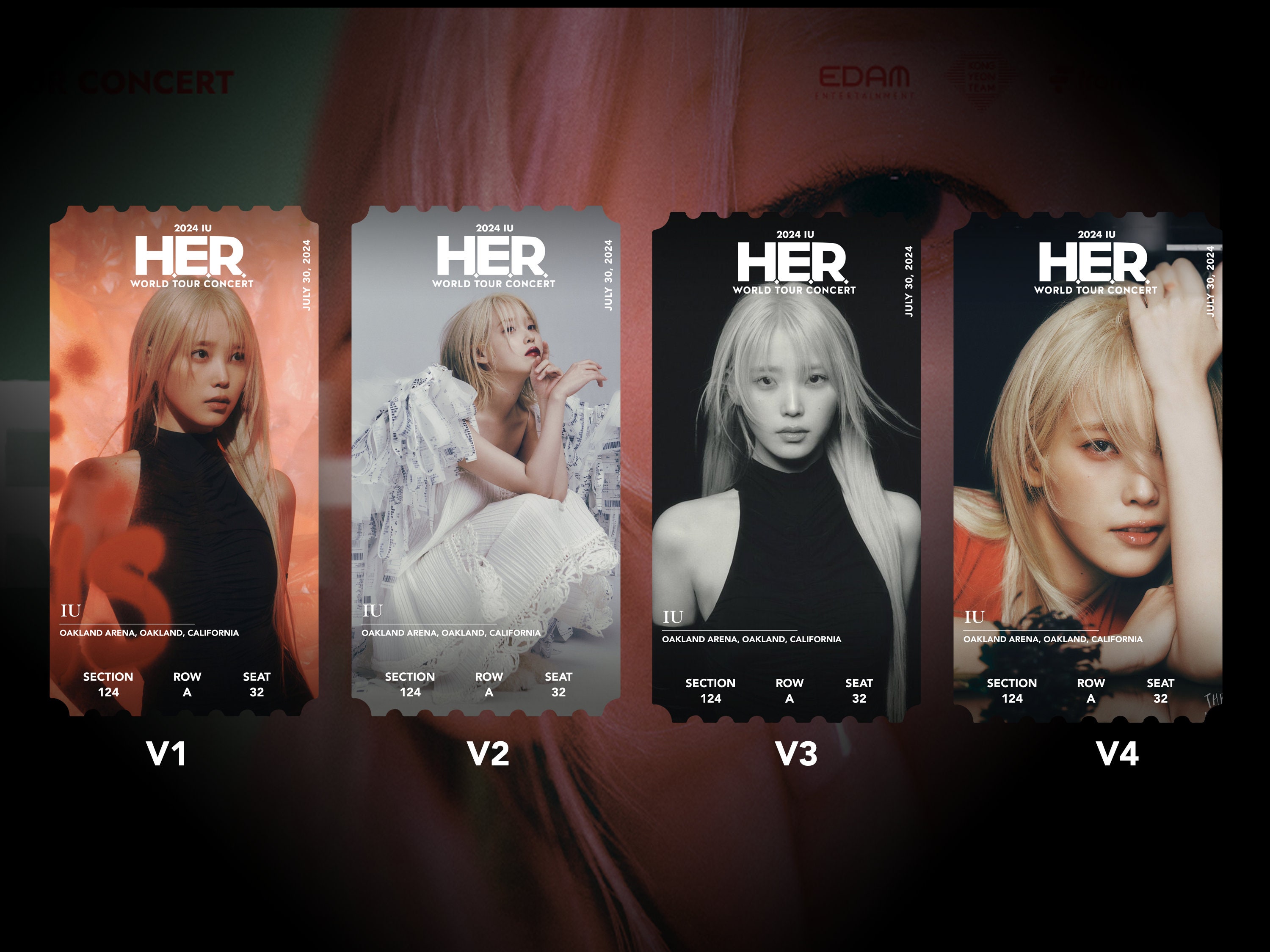 IU World Tour "h.e.r." Custom Physical | Memento | Souvenir | Keepsake ...