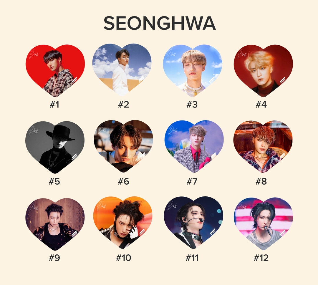 Ateez Seonghwa Photo KPOP Picket / Fan With Ruffles - Etsy