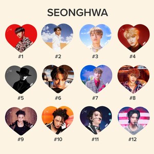 Ateez Seonghwa Photo KPOP Picket / Fan With Ruffles - Etsy